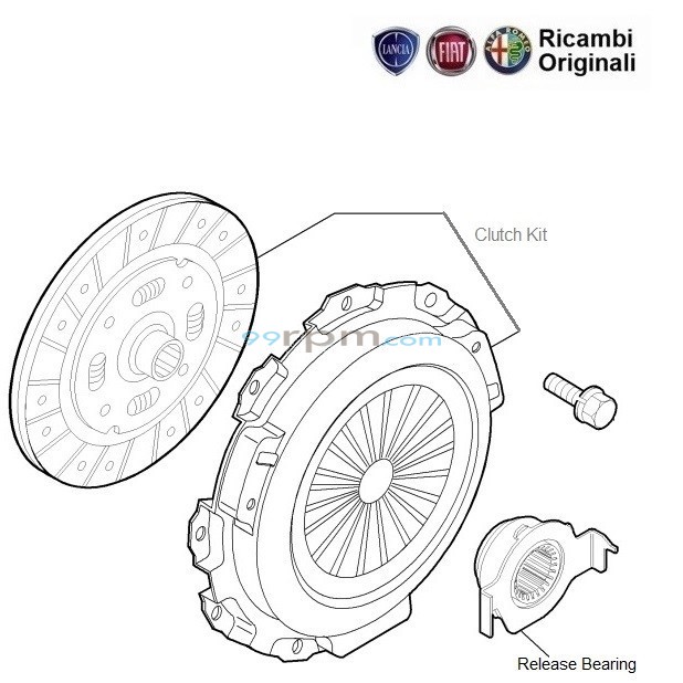 Clutch Plate Kit: FIAT palio Stile 1.3 multijet Diesel