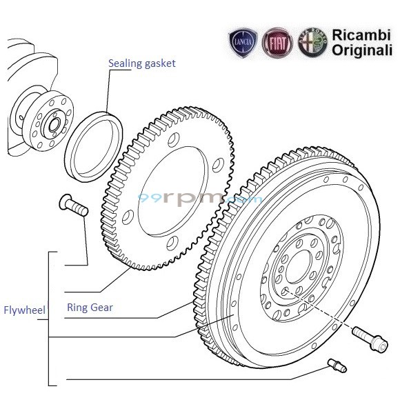 FIAT Palio Stile 1.3MJD: Flywheel