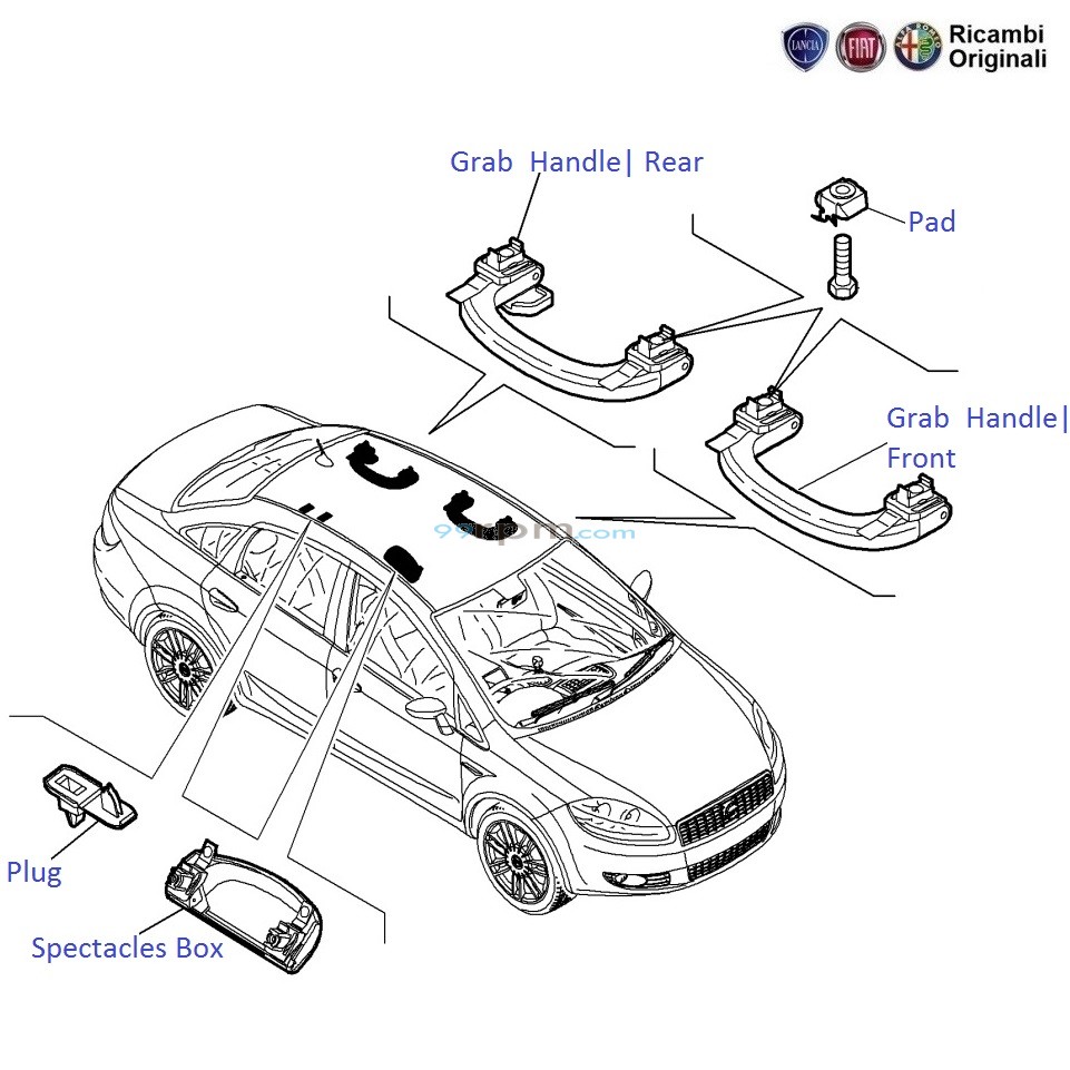 Fiat Linea: Grab Handle