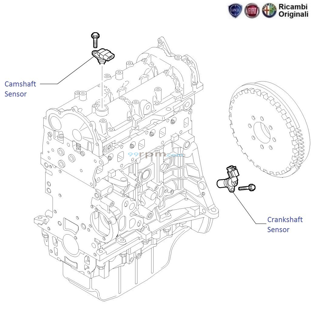 FIAT Linea 1.3 MJD Diesel: Crankshaft Sensor and Camshaft Sensor