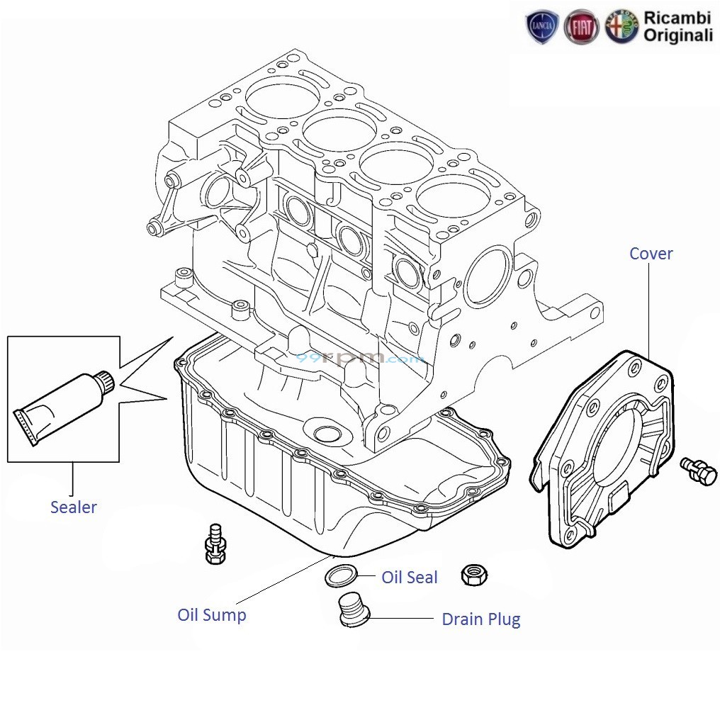FIAT Linea 1.4 TJet Petrol: Oil Sump