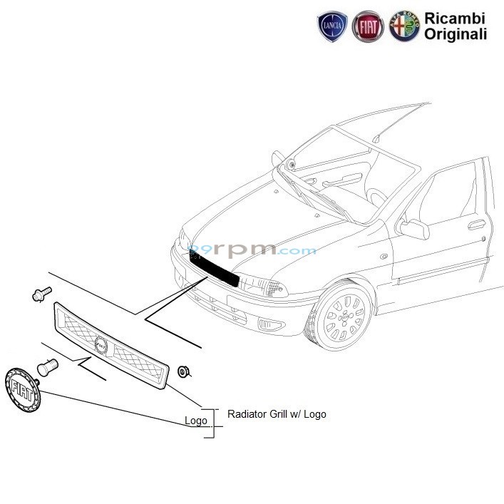Radiator Grill: FIAT Palio, Petra and Adventure