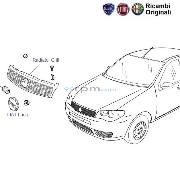 FIAT Palio Stile: Radiator Grill