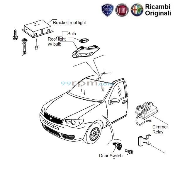 Fiat Palio Stile: Internal Roof Lamp