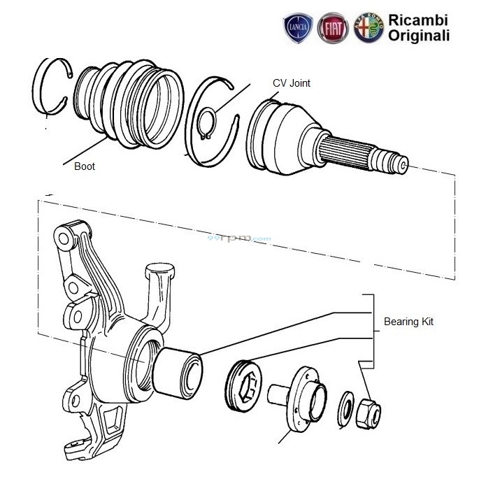 Drive shaft CV Joint: FIAT Uno 1.2 Petrol