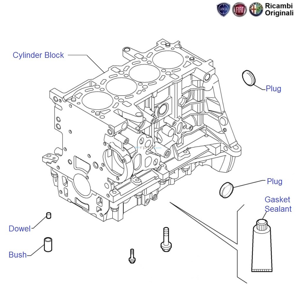 FIAT Punto 1.3 MJD 90HP: Cylinder Block