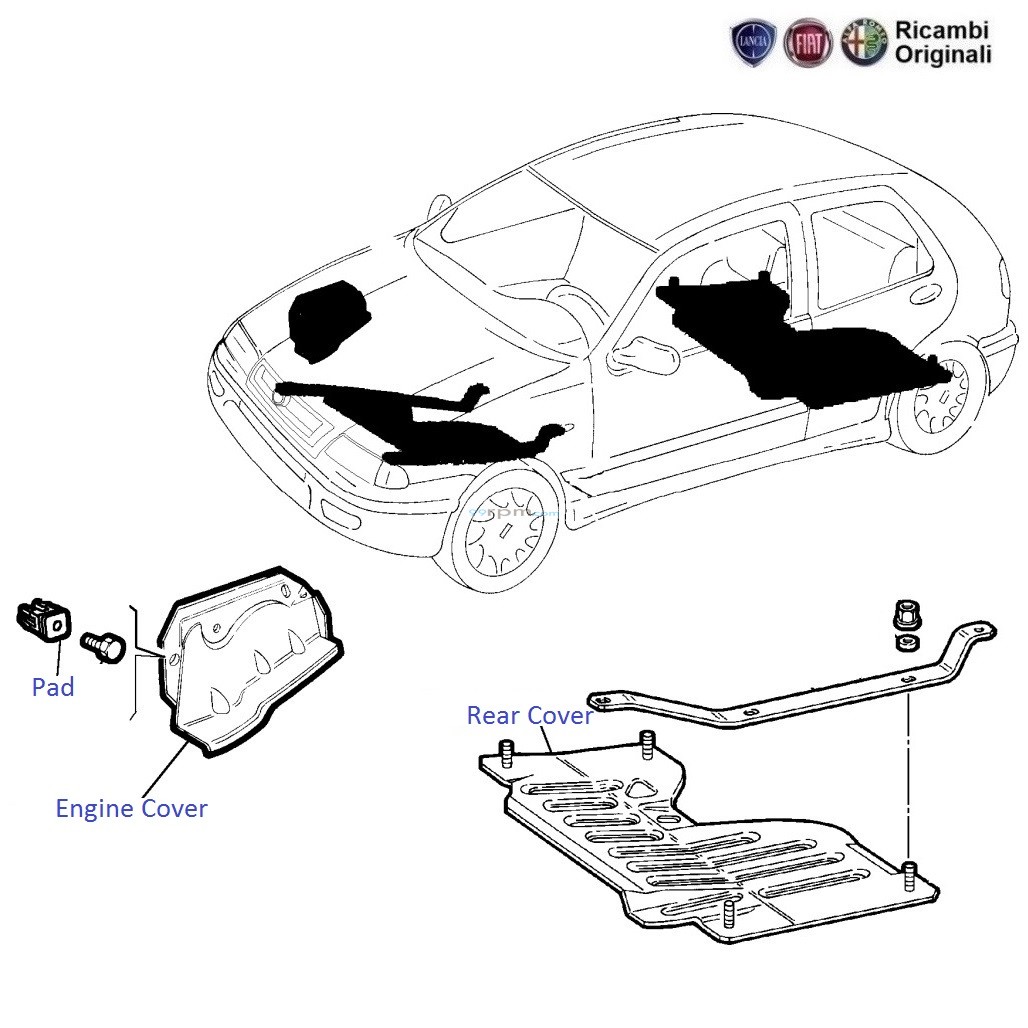 FIAT Palio 1.2 Petrol: Engine and Rear Frame Cover