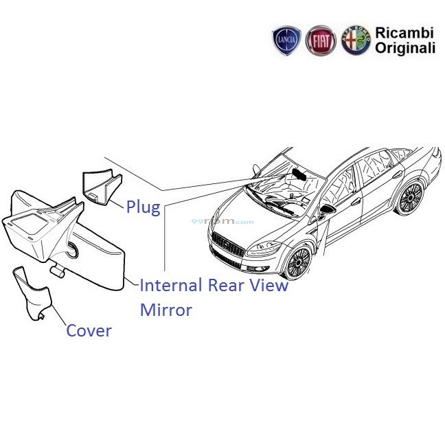 FIAT Linea: Internal Rear View Mirror