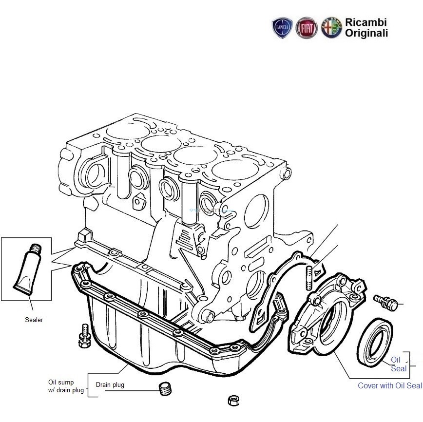FIAT Palio 1.2 Oil sump/ chamber