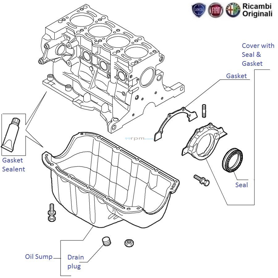 FIAT Grande Punto 1.2 FIRE: Oil Sump