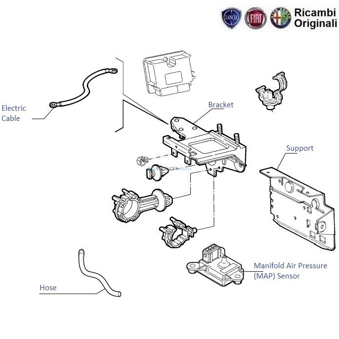 Fiat Palio Stile 1.1 & 1.6: MAP Sensor