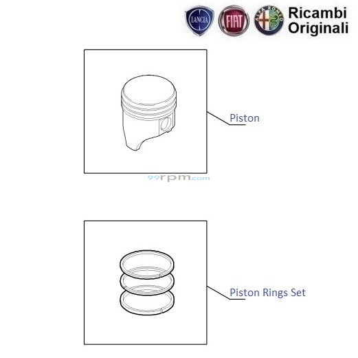 Fiat Palio Stile 1.1: Piston & Rings