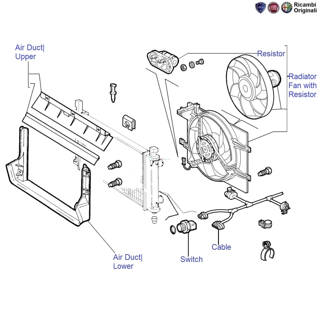 FIAT Palio 1.2: Radiator Fan & Motor