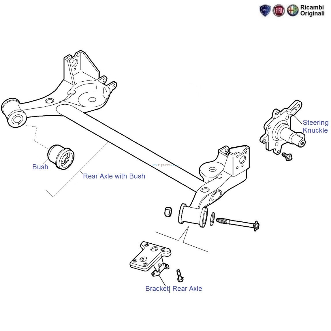 FIAT Linea 1.4 FIRE Petrol: Rear Axle