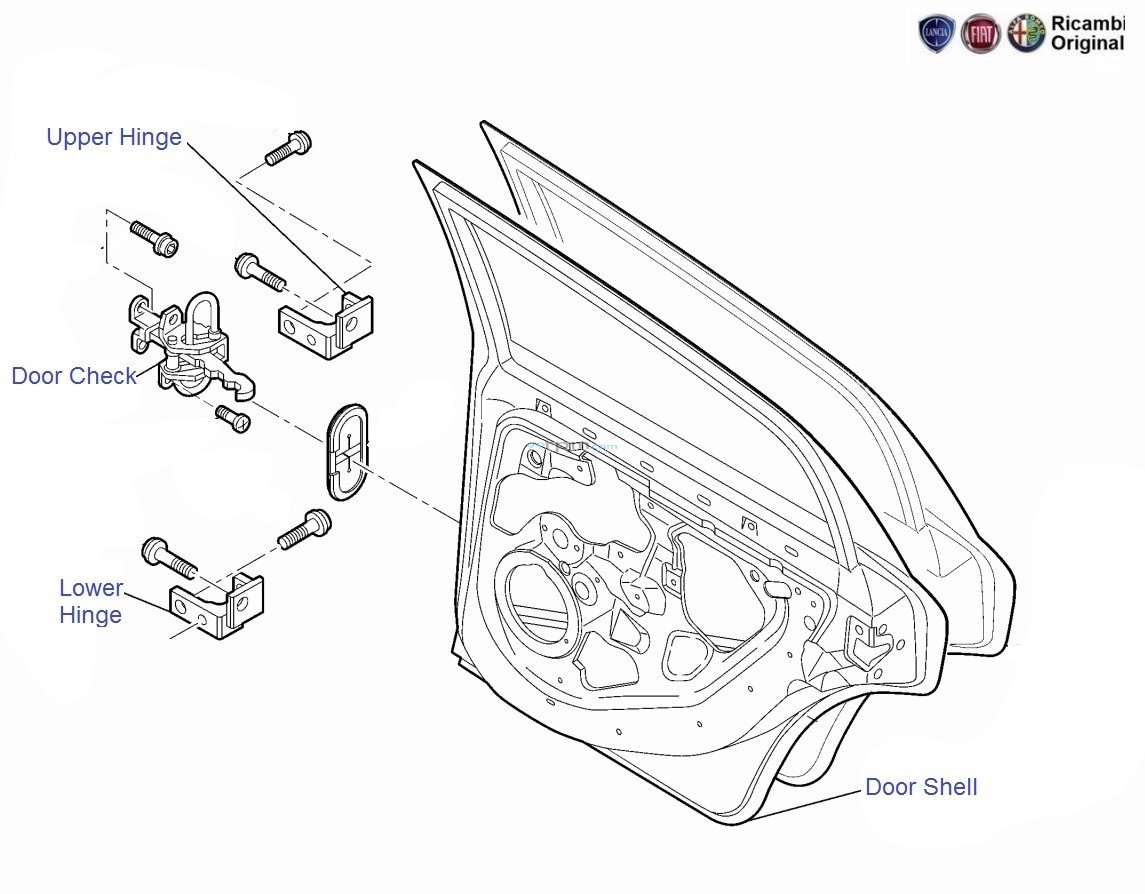 FIAT Linea: Rear Door