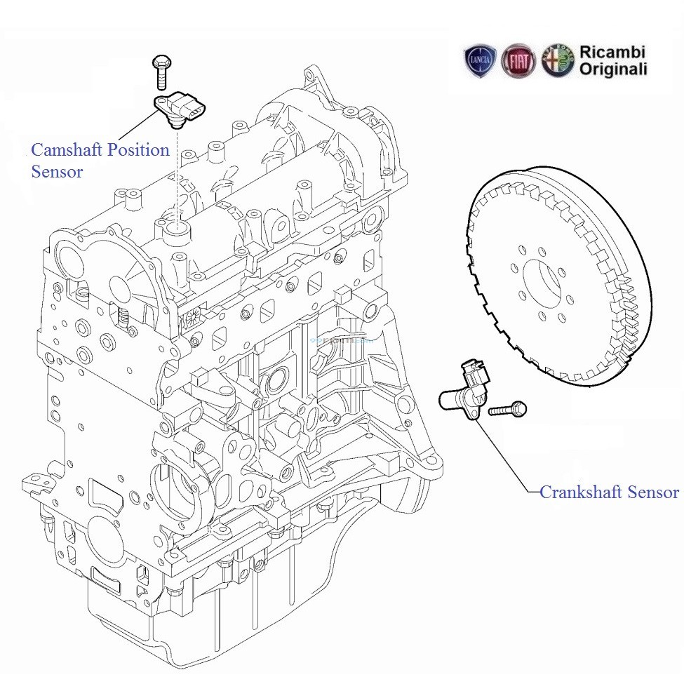 FIAT Punto 1.3 MJD Diesel: Sensor of Crankshaft & Camshaft
