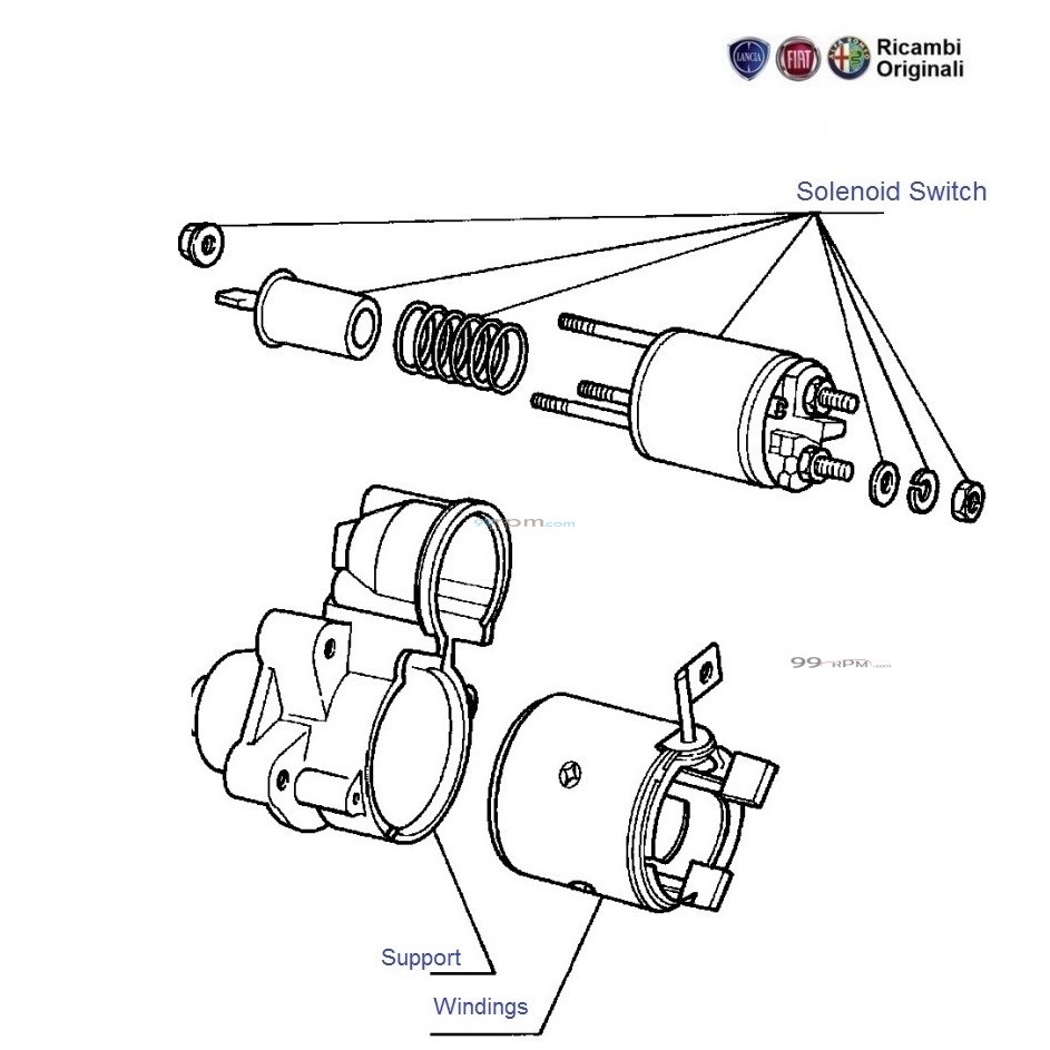 FIAT Palio Stile 1.1 : Starter Components