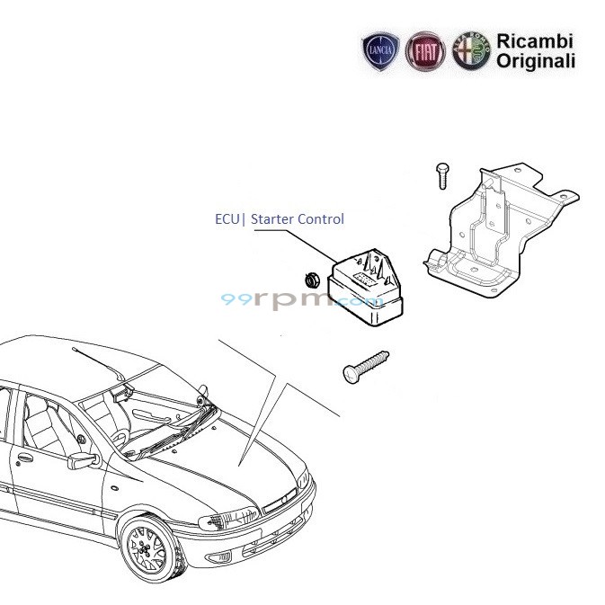 FIAT Palio Stile 1.3MJD : ECU| Starter Control
