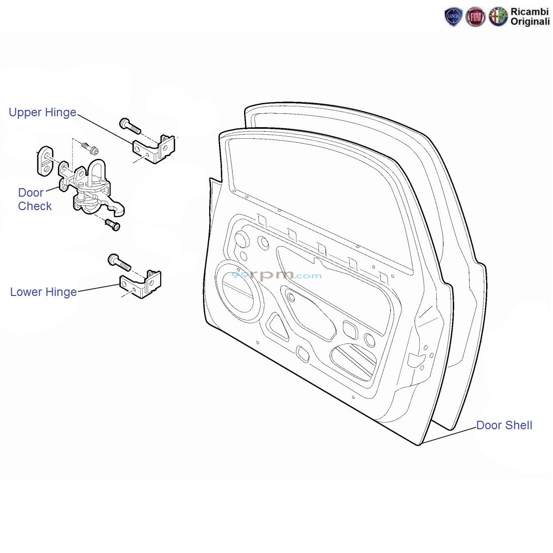 FIAT Linea: Front Door Shell