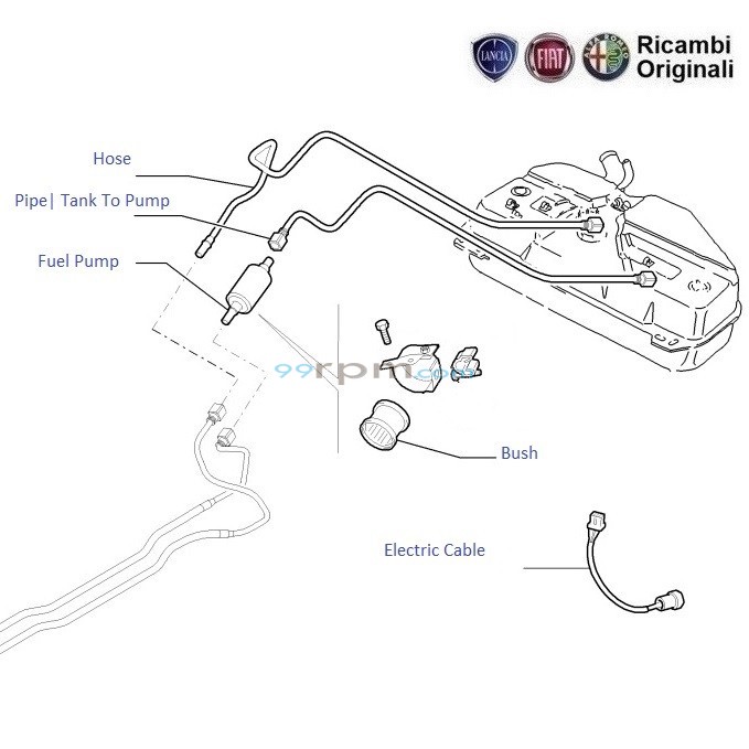 FIAT Palio Stile 1.3MJD: Fuel Pump & Fuel Pipes