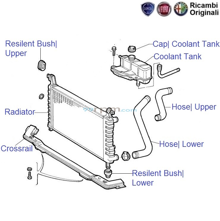 Fiat Siena Weekend Siena(Pre-2001) 1.7D: Radiator & Hoses