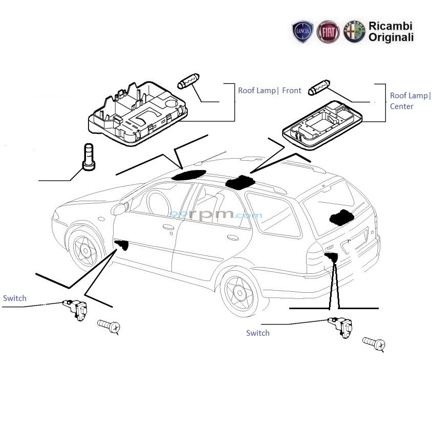 FIAT Adventure: Roof Lamp