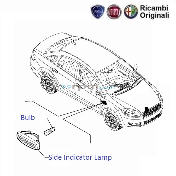 FIAT Linea: Side Indicator Lamp