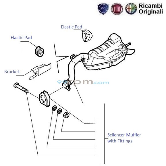 FIAT Palio Stile 1.3 MJD: Silencer Muffler