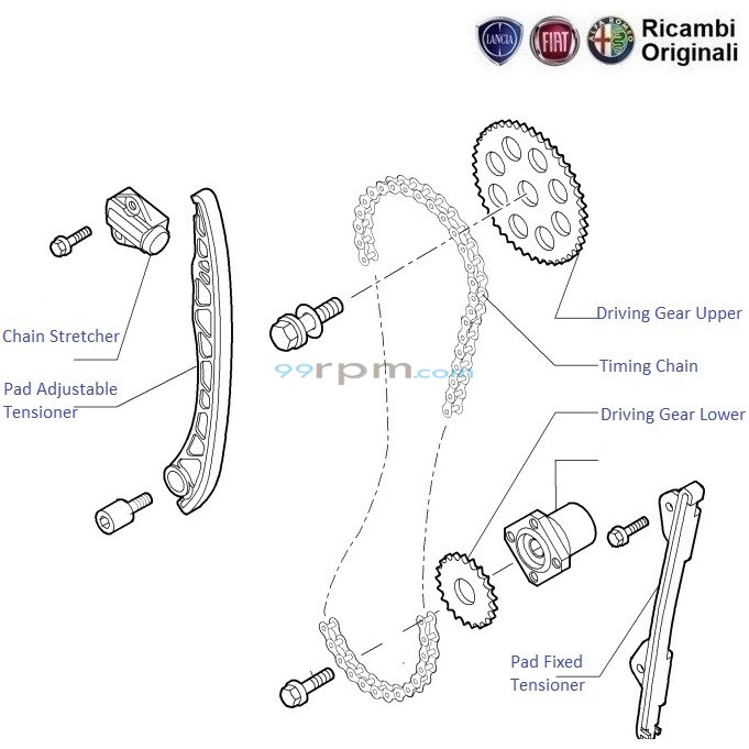 FIAT Palio Stile 1.3MJD: Timing Chain.