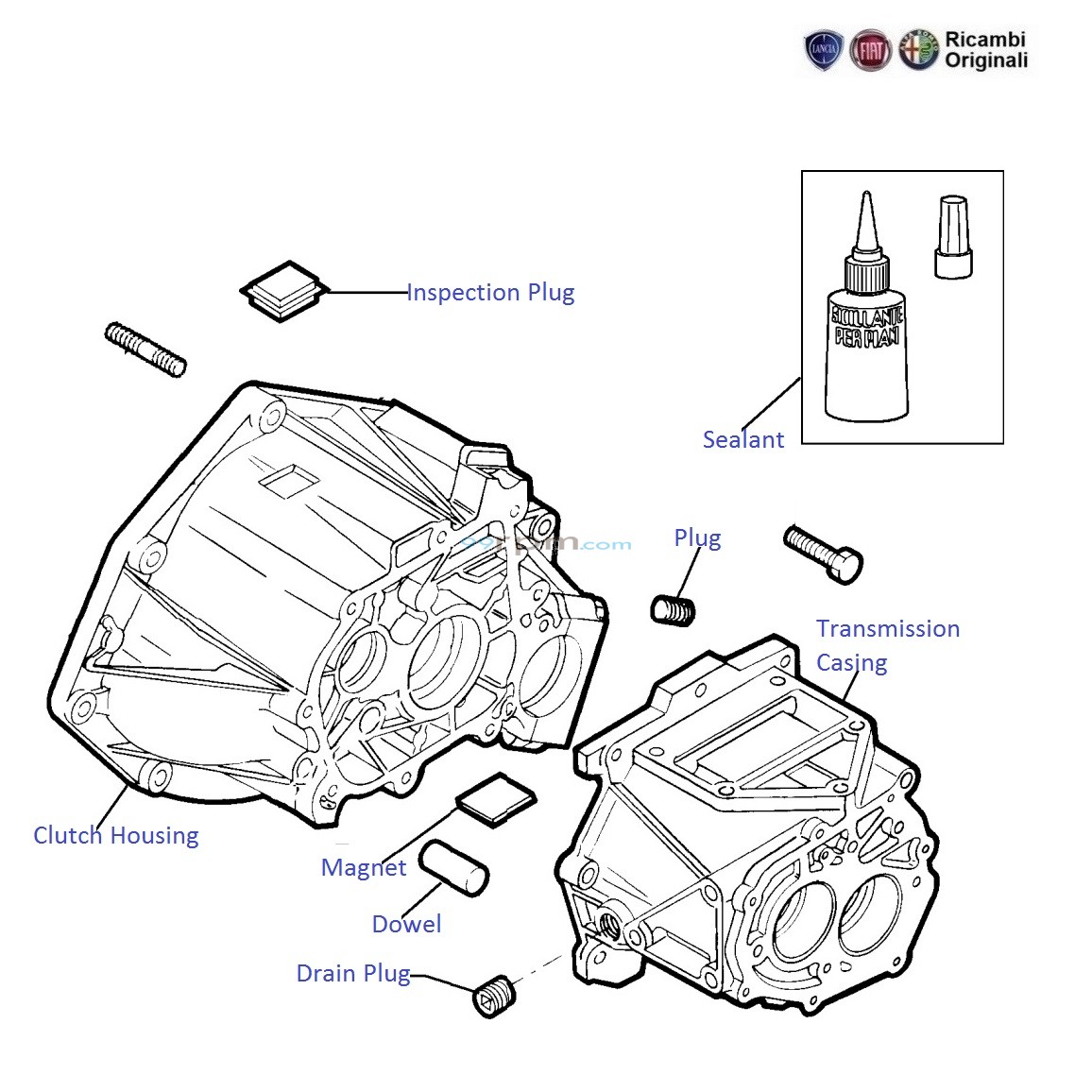 Fiat Palio 1.2 Petrol: Transmission Casing
