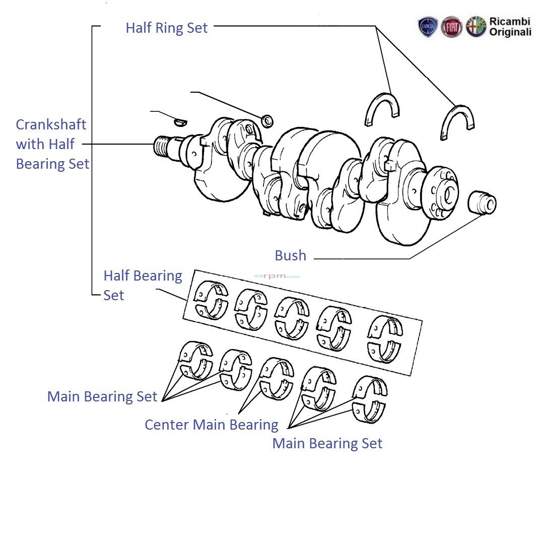 FIAT Palio Stile 1.6 Petrol: Crankshaft