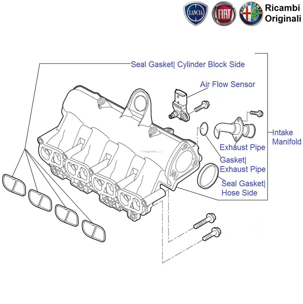 FIAT Punto 1.3 MJD 90HP: Intake Manifold
