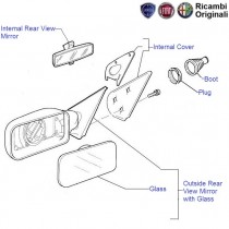 FIAT Rear View Mirrors ORVM Spare Parts for FIAT Palio, Uno, Siena ...