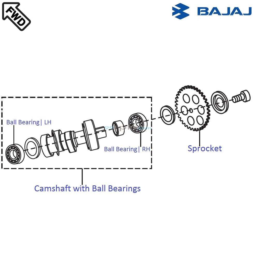 Bajaj Pulsar 220F DTSi: Camshaft