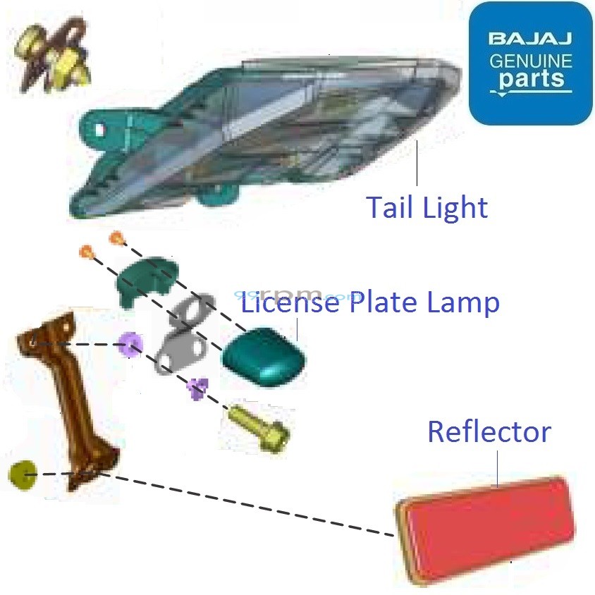 Bajaj Pulsar NS160 Twin Disc(2018-20): Tail Lamp