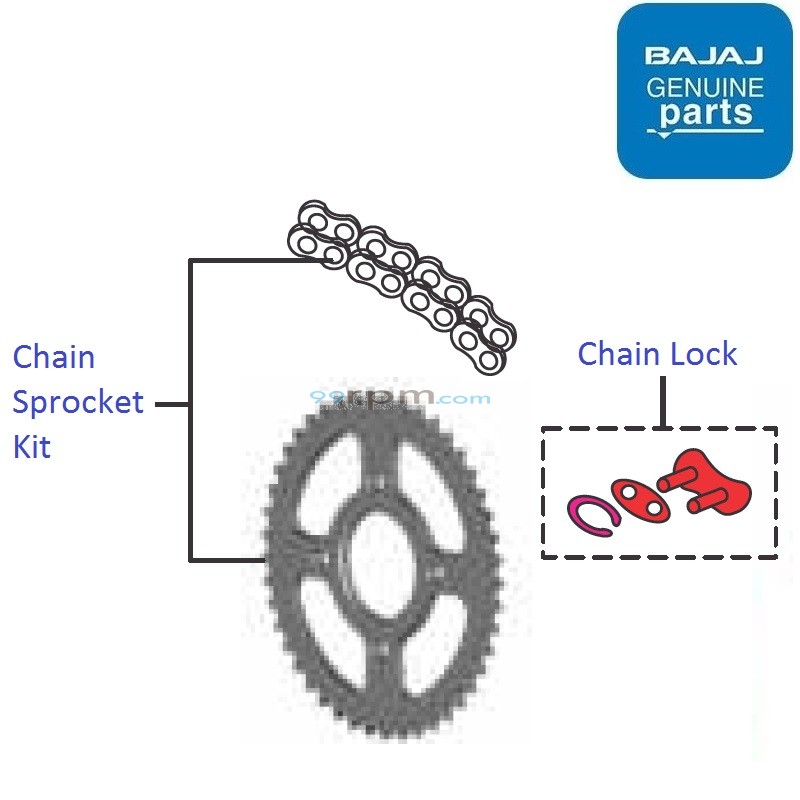 Bajaj Pulsar AS150: Chain Sprocket Kit