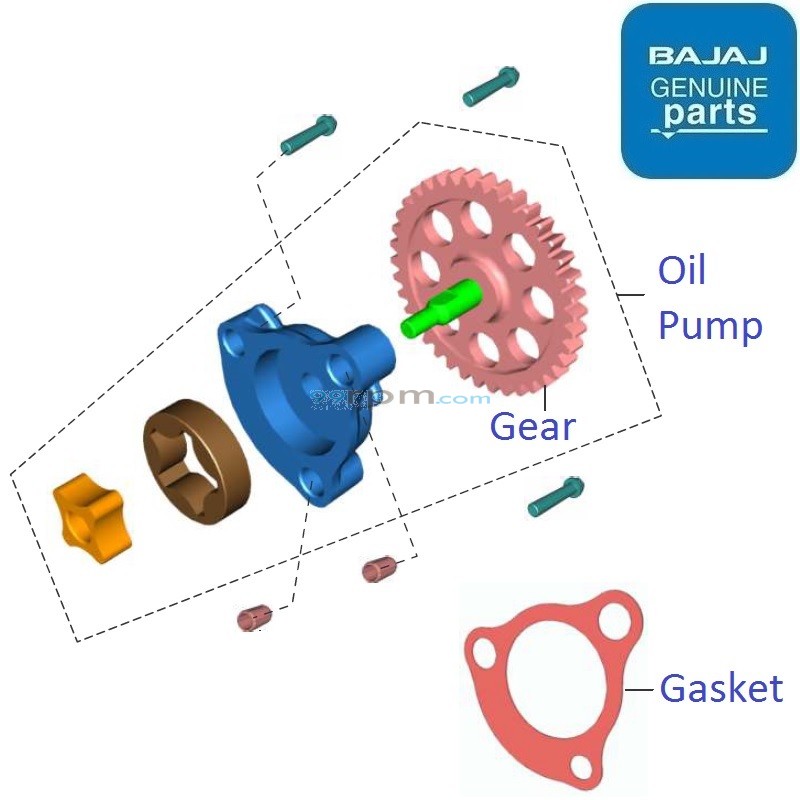 Bajaj CT100 BS6 (2020-21): Oil Pump