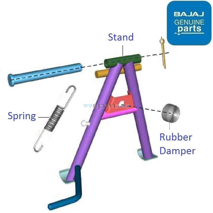 Bajaj CT110 BS6 (2020+): Center Stand