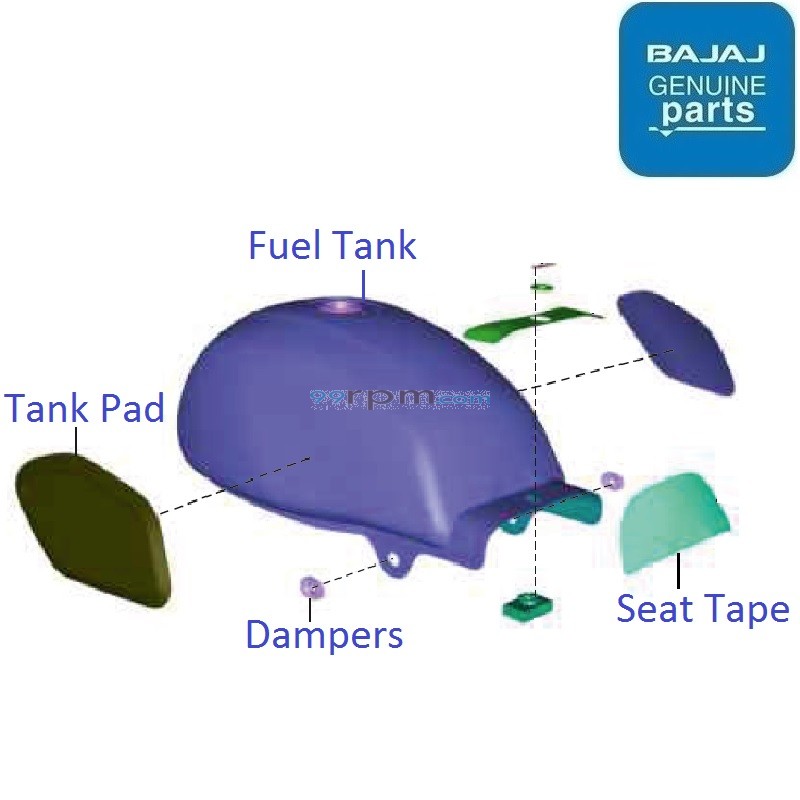 Bajaj CT110X: Petrol Tank