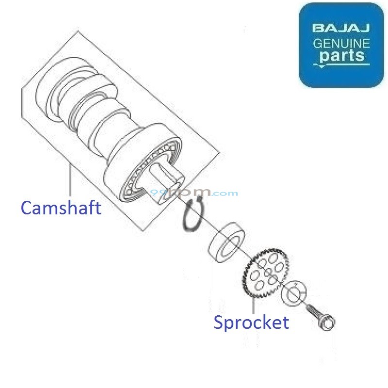 Bajaj Discover 100 4G (2012-2015): Camshaft