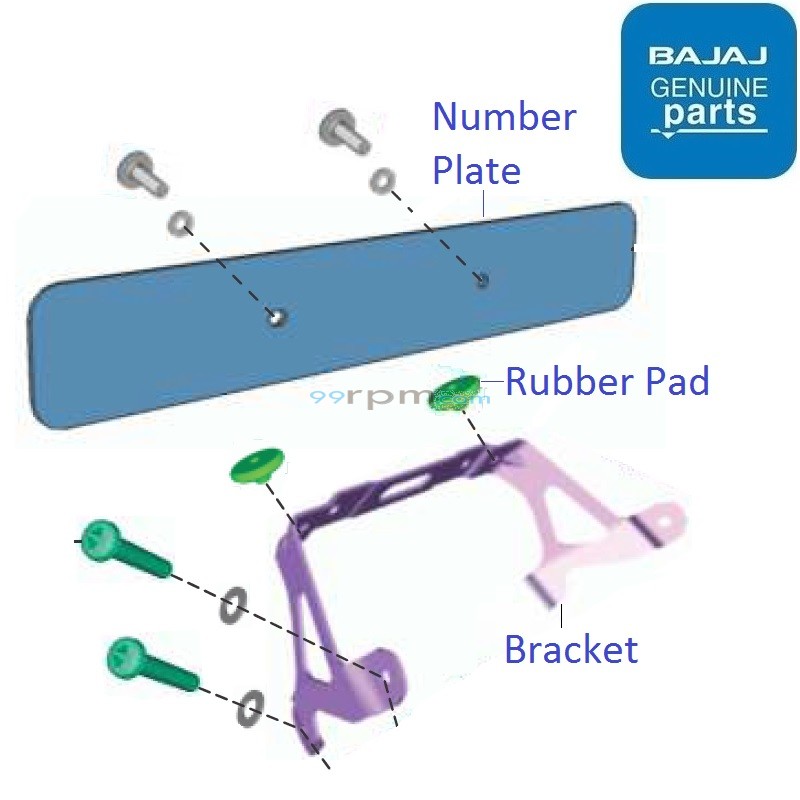 Dominar 250 (2020-23): Front Number Plate