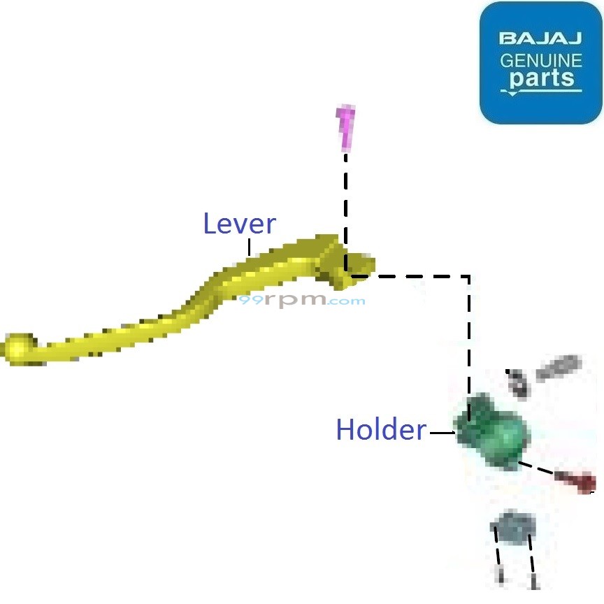 Bajaj Pulsar F250 (Twin Channel ABS, 2021-23): Clutch Lever