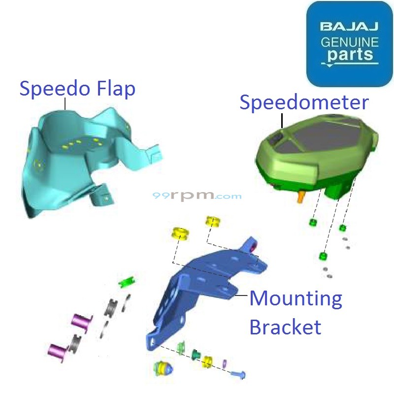 Bajaj Pulsar F250 (Twin Channel ABS, 2021-23): Speedometer