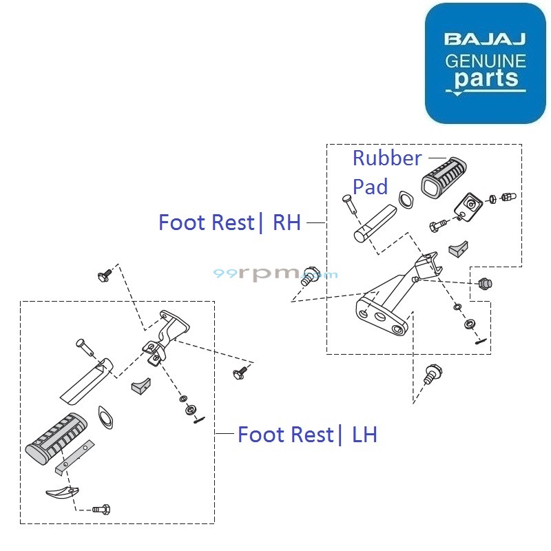 Bajaj Pulsar 220 DTS-Fi: Front Footrest
