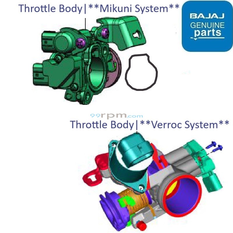 Bajaj Pulsar N150 (Single Disc, 2023-24): Throttle Body