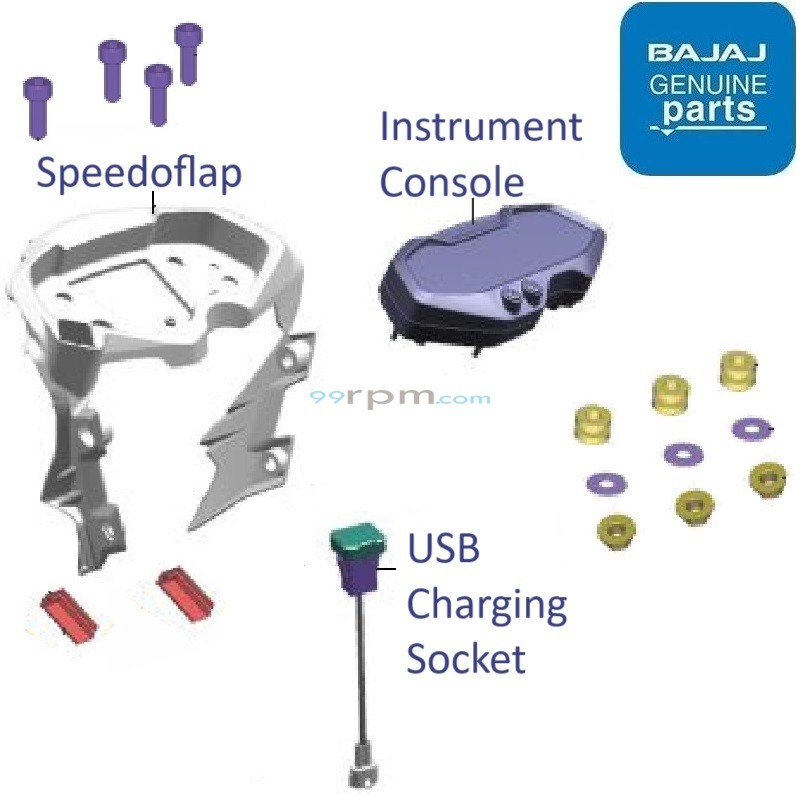 Bajaj Pulsar NS160 (LED Lamp, 2024): Speedometer