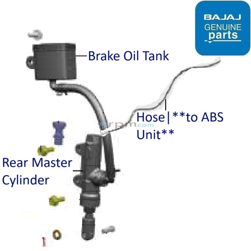 Bajaj Pulsar NS400Z (2024): Rear Master Cylinder