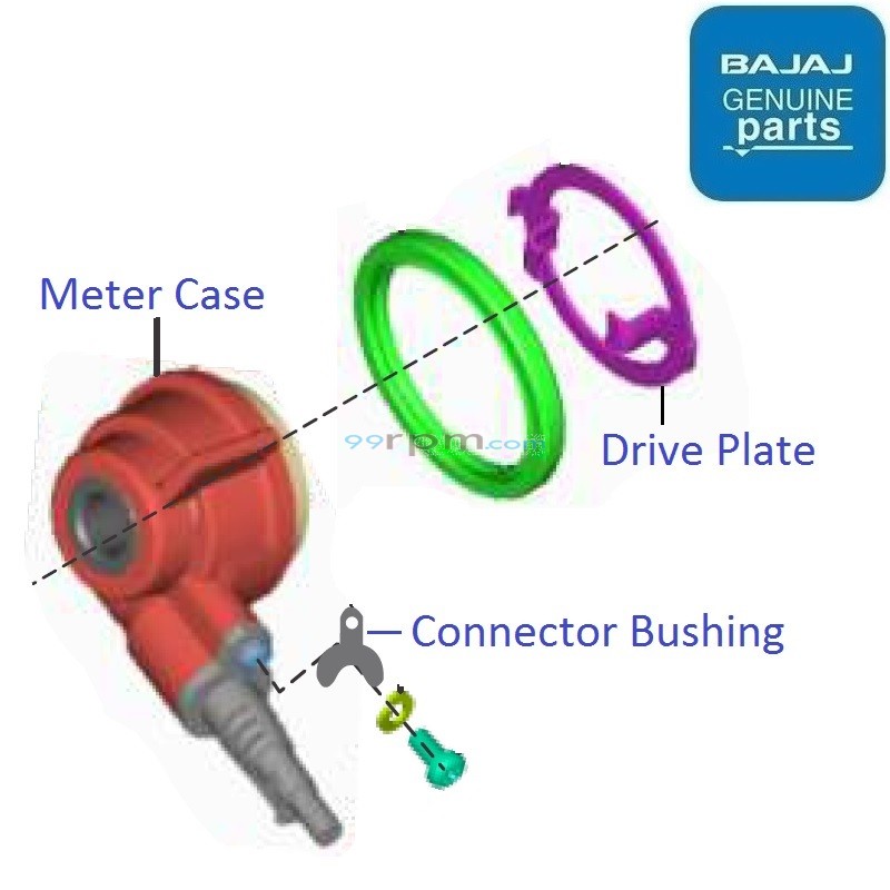 Platina 100 (BS6, 2020-21): Speedo Sensor (Disc Brake Variant)