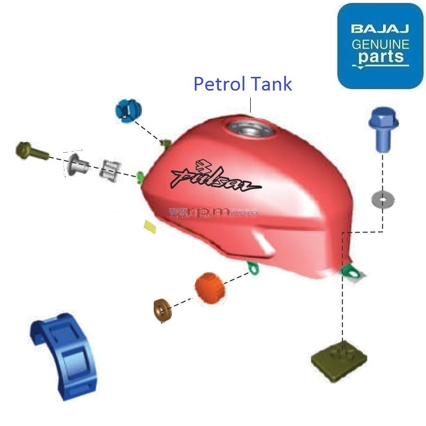 Bajaj Pulsar 180 BS4 UG5: Petrol Tank