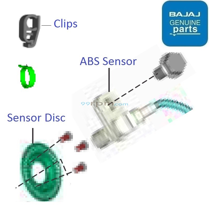 Pulsar 180F BS6(2020-21): Front ABS Sensor